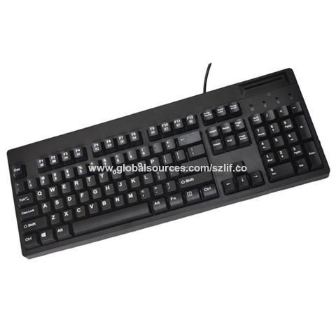 China LIF K104S Full size USB membrane type swipe and chip pos keyboard ...