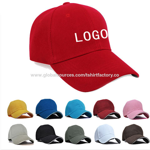 Men custom sports embroidery logo baseball caps factory wholesale hats ...