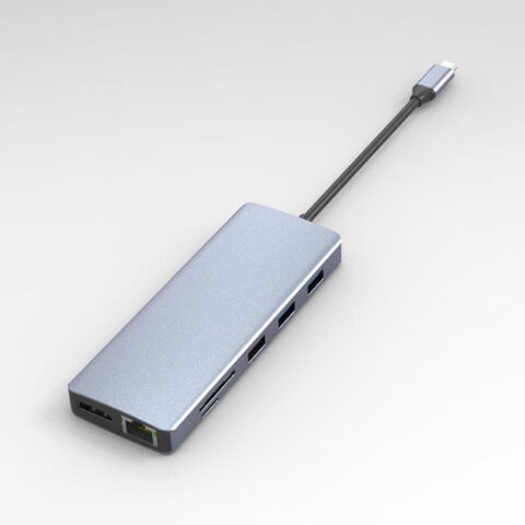 Type C Adapter Hub 12 In 1 Type C Hub Aluminum Usb-c Hub Splitter For ...