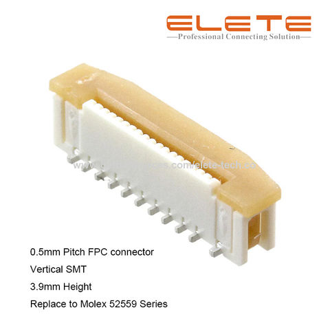 China Easy-On FFC/FPC Connector, 0.50mm Pitch, Vertical 3.90mm Height ...