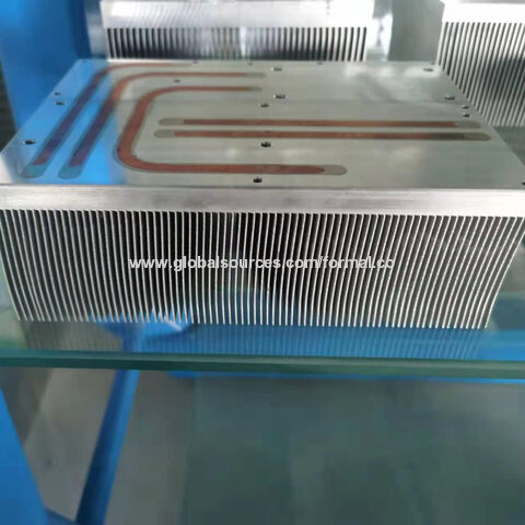 China Aluminum Skiving Fin Cooled Plate With Copper Pipes Cu-Tube ...