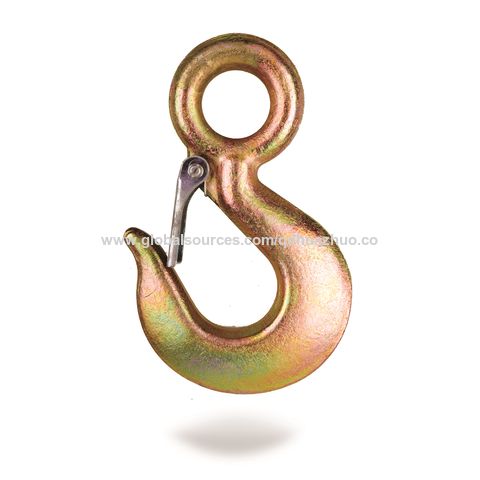 China Drop forged G43 eye hoist hook,320A/320C ,color coated or yellow ...
