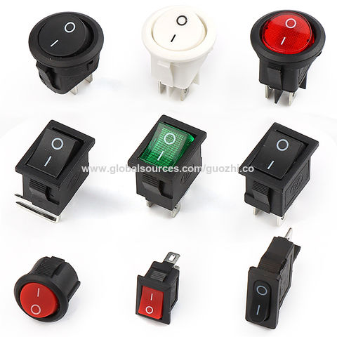 Buy Wholesale China Kcd1 Kcd2 White Red Led Rocker Switch Dtdp On-off ...
