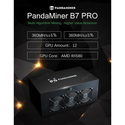 China Panic buying GPU mining Panda B7 230Mhs miner rig with PSU in ...