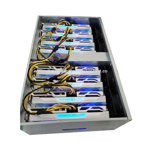 Etherine Mining Rack 8 GPU 847 Miner Case for Mining etc Eth GPU Mining Rig, bitcoin miner ...
