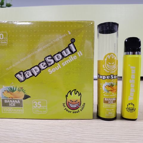 China Vapesoul Soul Smile 1500puffs Vape rechargeable Rechargeable Vape ...