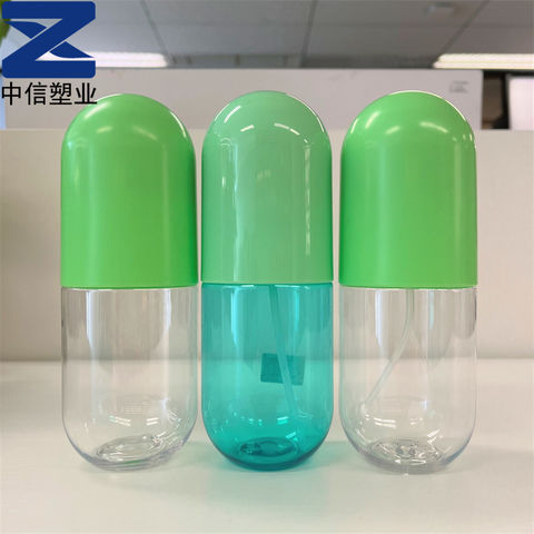 Buy Wholesale China Capsule Shape Bottle Pet 120/250/350/450ml Plastic Lotion Bottle Makeup ...