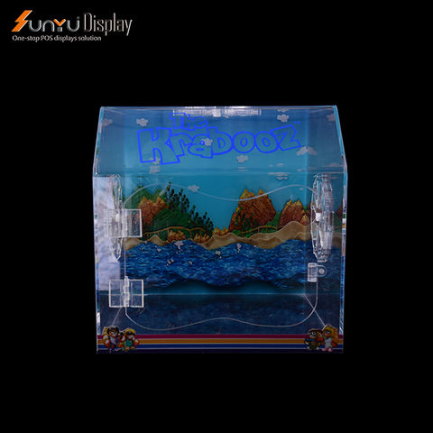 China High quality custom shape clear Acrylic Fish Tank boxes With Lid ...