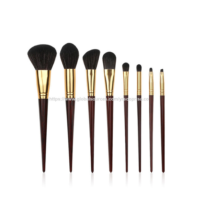 Bulk Buy China Wholesale 8pcs Premium Goat Hair Makeup Brushes Set ...