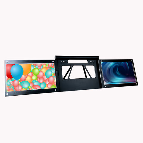 China 13.3 inch portable monitor with one cable connect three different ...