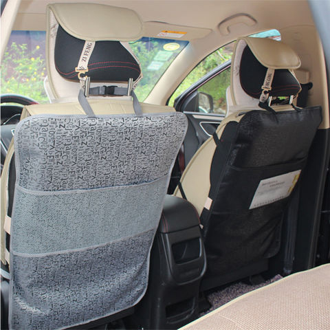 Car seat back protector organizer, car seat anti-kick pad, washable ...