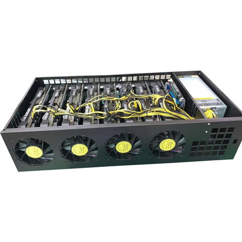 China 70mm Spacing Computer case Frame 8 GPU Rigs Computer Server ...