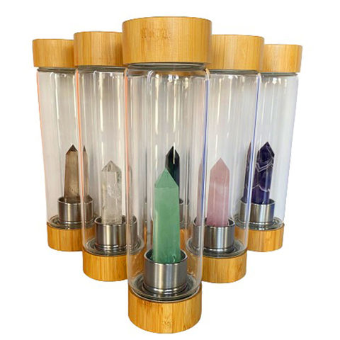 Buy Wholesale China Healing Crystal Drinking Bottle Gemstone Glass ...