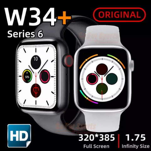 China W34 W34+ Smart watch 2021 Watch Phone New Model Waterproof Heart ...