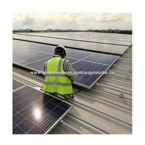 Solar Roof Clamp Rail-less Pv Mounting Aluminum Solar Clamp Tin Roof Pv ...