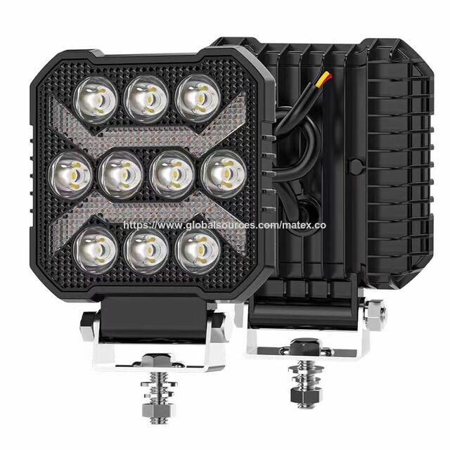 Led Work Light Car Truck Offroad Driving Square Light 4x4 12v-24v Auto ...