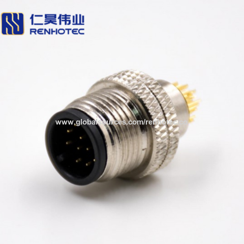 Buy Wholesale China M12 Connector 12 Pin A Code Female Straight Shield ...