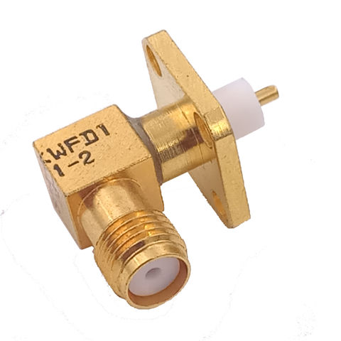 China SMA-KWFD RF connector coaxial SMA connector female jack 4 hole ...