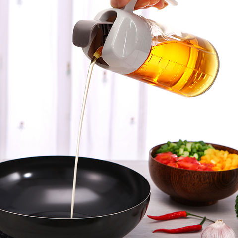 Buy Wholesale China Oil Can Kitchenware Glass Oil Can Automatic Opening ...