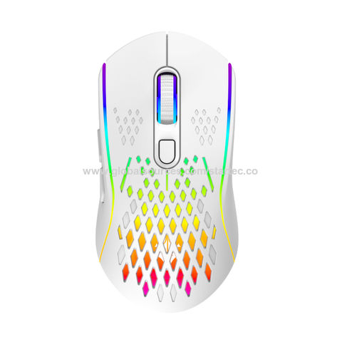 2.4G rgb Gaming Mouse with holes design,dual version wireless mouse ...
