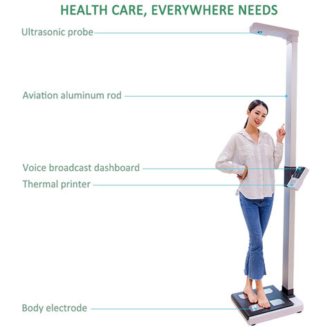Adult electronic height measurement weighing scale, height scale adult ...