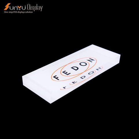 Buy Wholesale China Free Standing Customized Pmma Logo Block Acrylic ...
