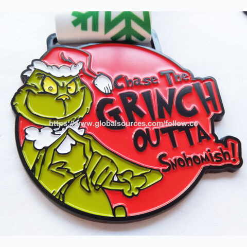 Black Plating Metal Medal For Chase The Grinch Outta Snohomish - China ...