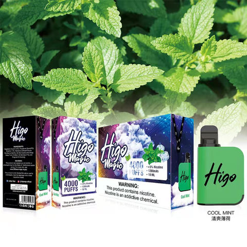 Higo disposable vape,Best quantity 5% nictione 4000puffs magic ...