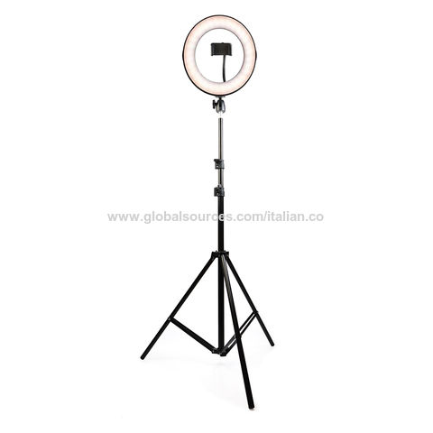 12inch Plastic ring light with 120cm retractable tripod, ring light ...