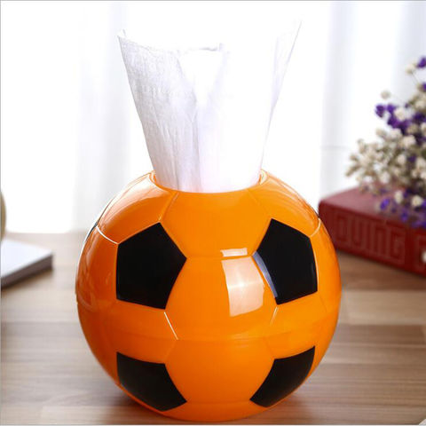 Round Football Shape Roll Tissue Holder Paper Tissue Box Tissue Storage ...