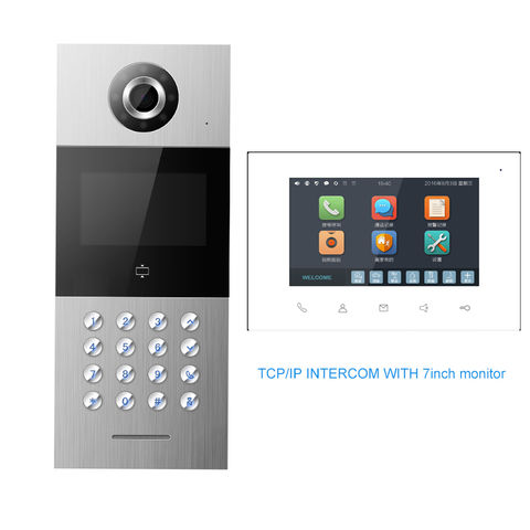 TCP IP video doorphone smart intercom access control system, smart home ...