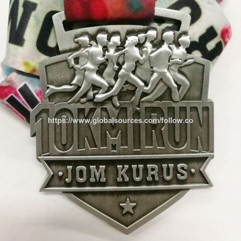 Buy Wholesale China 10km Run For Jom Kurus Running Medal. Marathon ...
