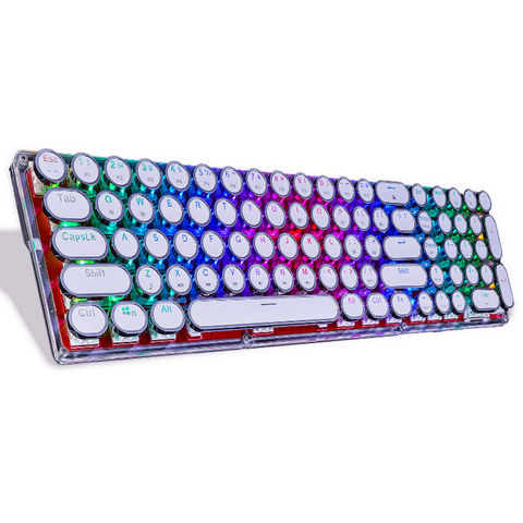 Bluetooth + wired dual-mode mechanical keyboard RGB illuminated ...