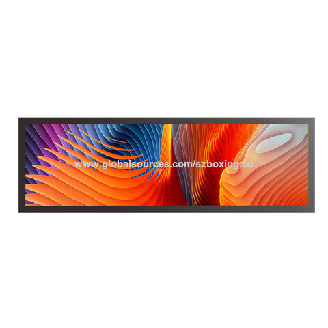 China 38.5 inch Shelf edge ultra wide screen display stretched bar lcd ...