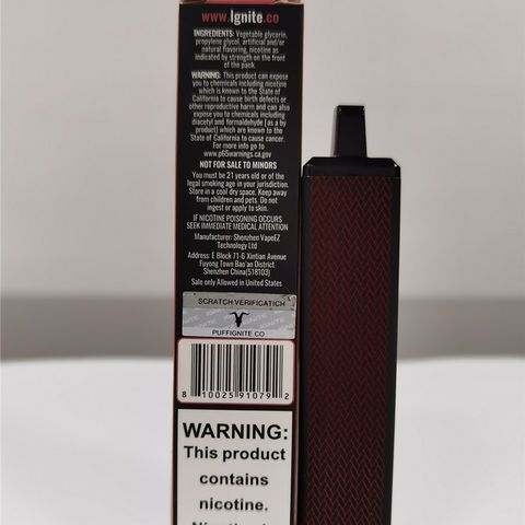 China Ignite V15 1500 puffs disposable vape disposable e cigarette on ...