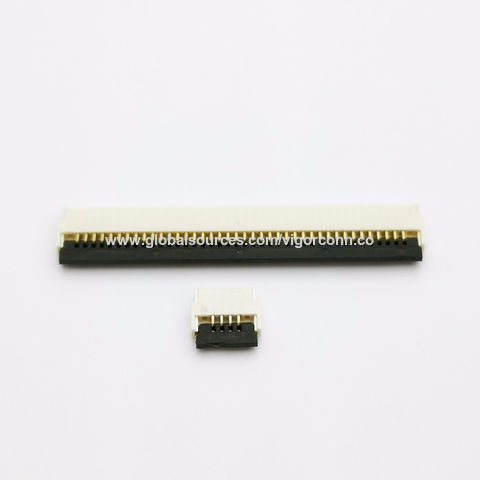 Buy Wholesale China Fpc Back-flip 0.5mm Pitch 1.0mm Height 4~40pin Plating Gold Or Tin Smt ...