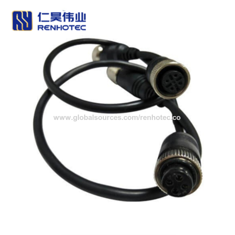 Buy Wholesale China M12 Connector 4 Pin A Code Female Straight To Gx12 ...