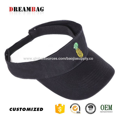 Pineapple embroidered rootless baseball caps For boys and girls summer ...