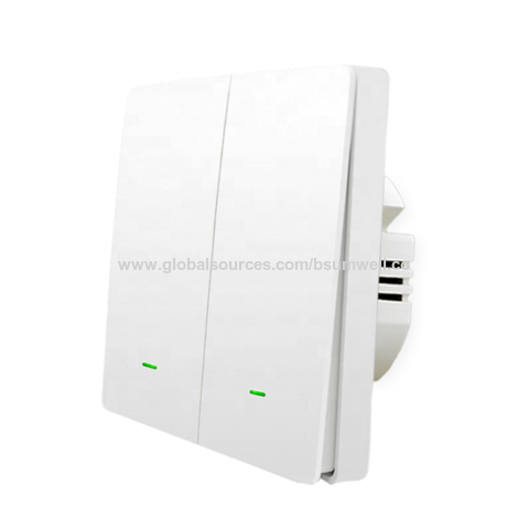 Tuya EU Version Smart Wifi Wall Touch Switch 2 Gang Alexa Compatible ...