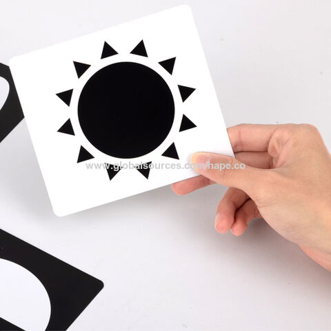 Visual Learning Flash Cards Black White Flash Cards Montessori ...