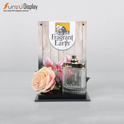 China L shape acrlylic perfume bottle display stands display rack ...