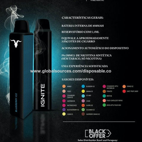 Vape cigarro eletronico Ignite 1500puffs Disposable Vape Device Bulk ...