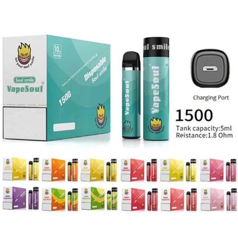 China US Hot Vapesoul Soul Smile Rechargeable Disposable electronic ...
