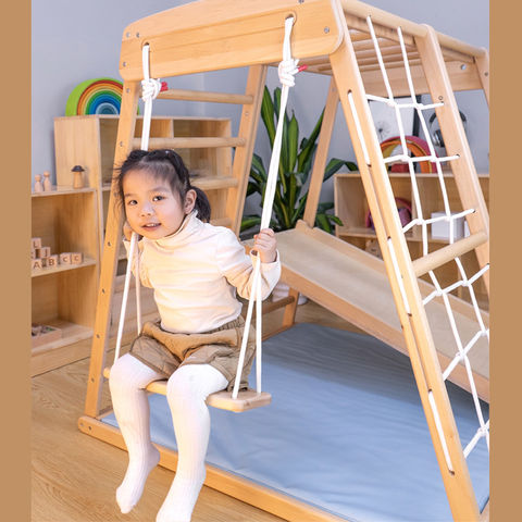 China Climbing Frames Children's small amusement park wooden climbing ...