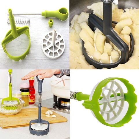 Potato Smasher, Pump-Action Potato Masher, Manual Press Potato Mashing ...