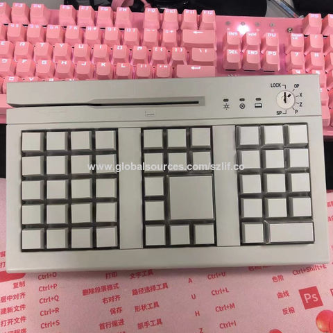 China LIF 50 keys compact pos keyboard small sized full programmable ...