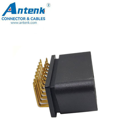 Buy Wholesale China 90 Degree Right Angle Pins Obd Male Connector 24v ...