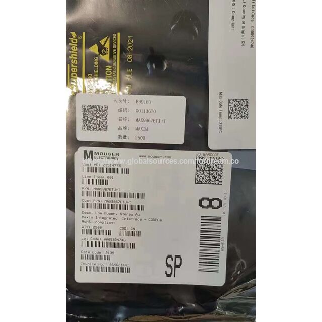 MAX9867ETJ+T Interface - CODECs Stereo Audio CODEC for Portable Devices ...