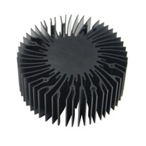 Buy Wholesale China 7w Round Aluminum Extrusion Heatsink With Black ...