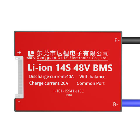 Buy Wholesale China Daly Li-ion 14s 40a 48v Pcb Bms Common Port Balance Use For Lithium Battery ...